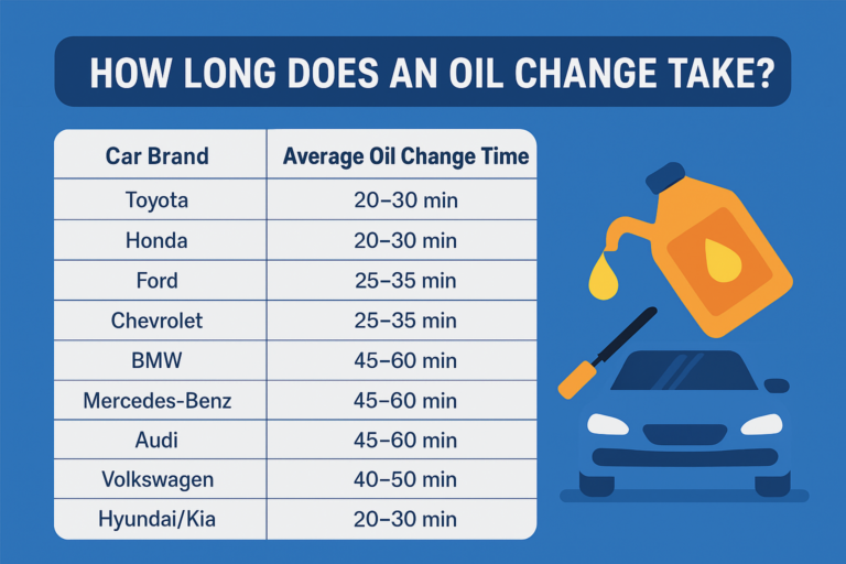 Oil change : How long does an oil change take 2025