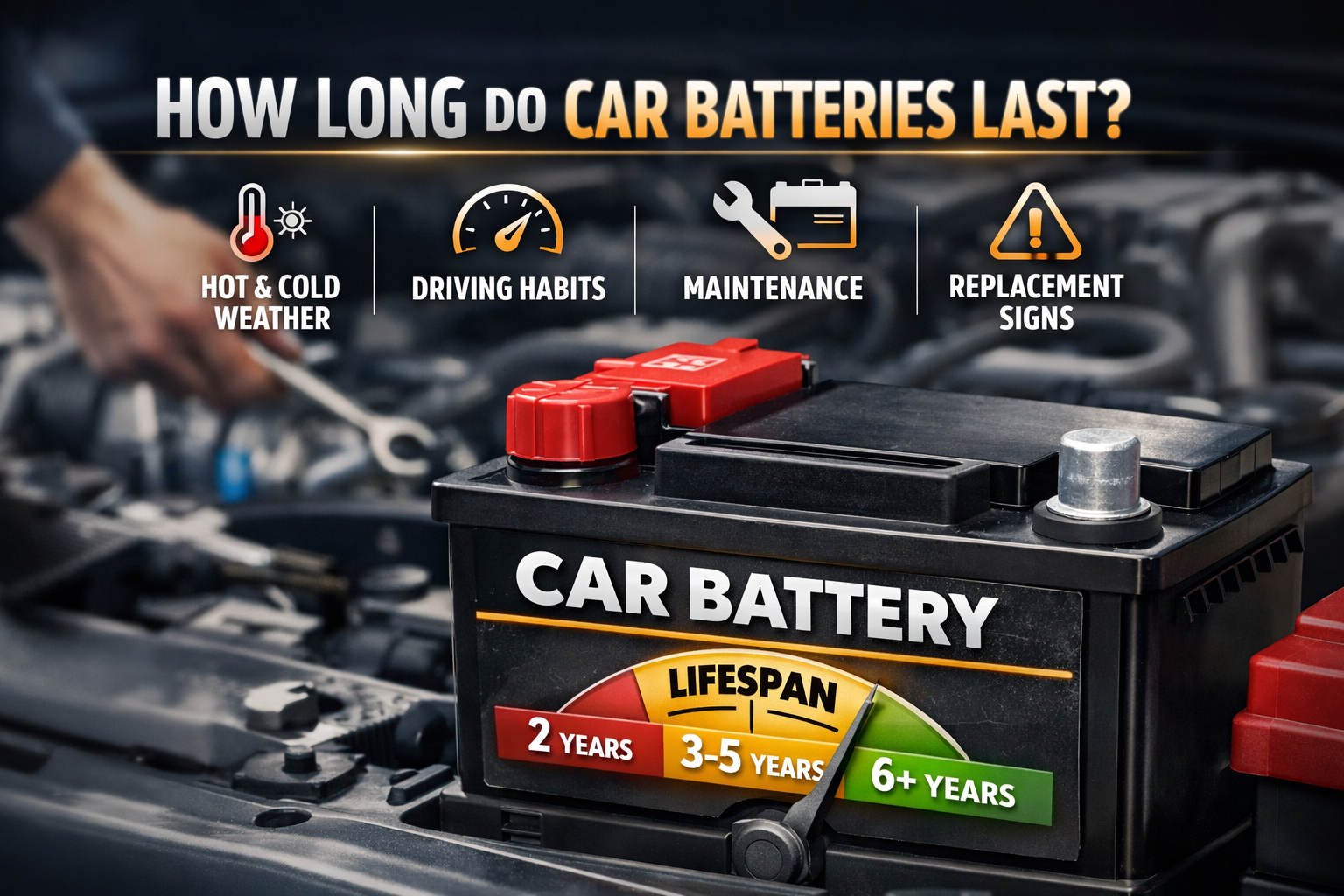How long do car batteries last ? (Complete Guide)